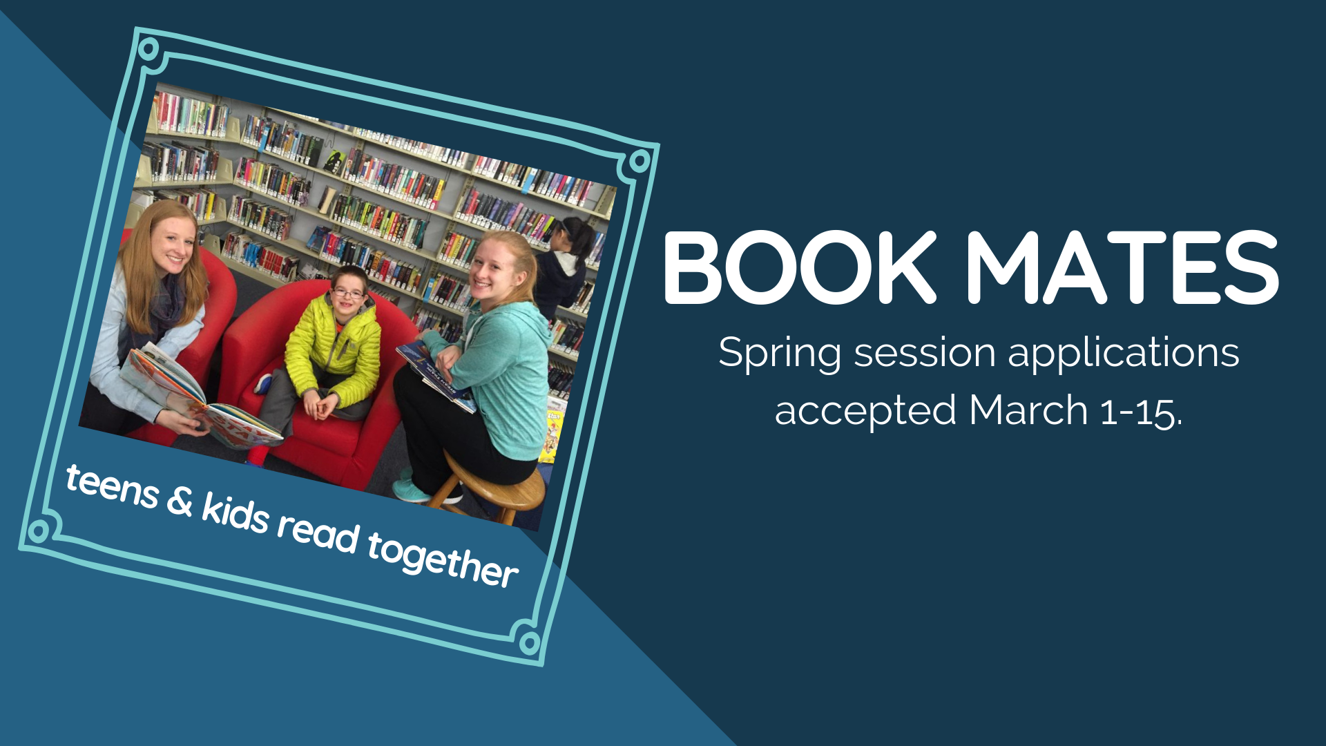 Apply for Reading Buddies Program at Library – The Reading Post