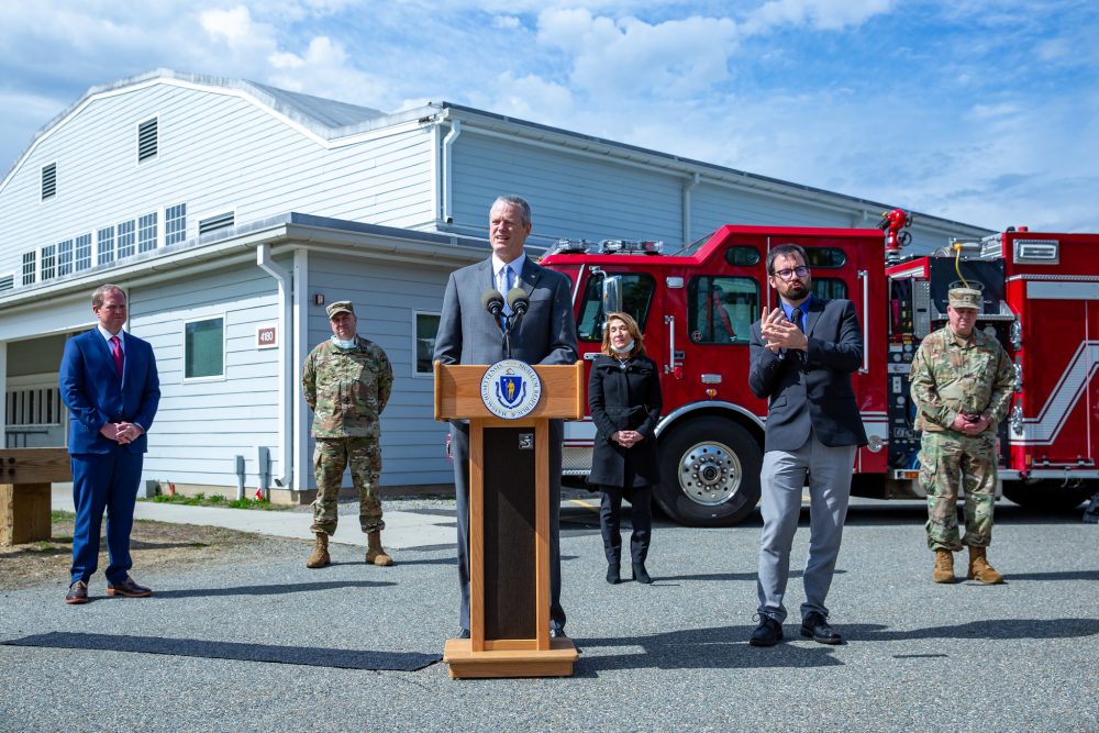 Governor Tours Field Medical Station at Joint Base Cape Cod, Announce ...