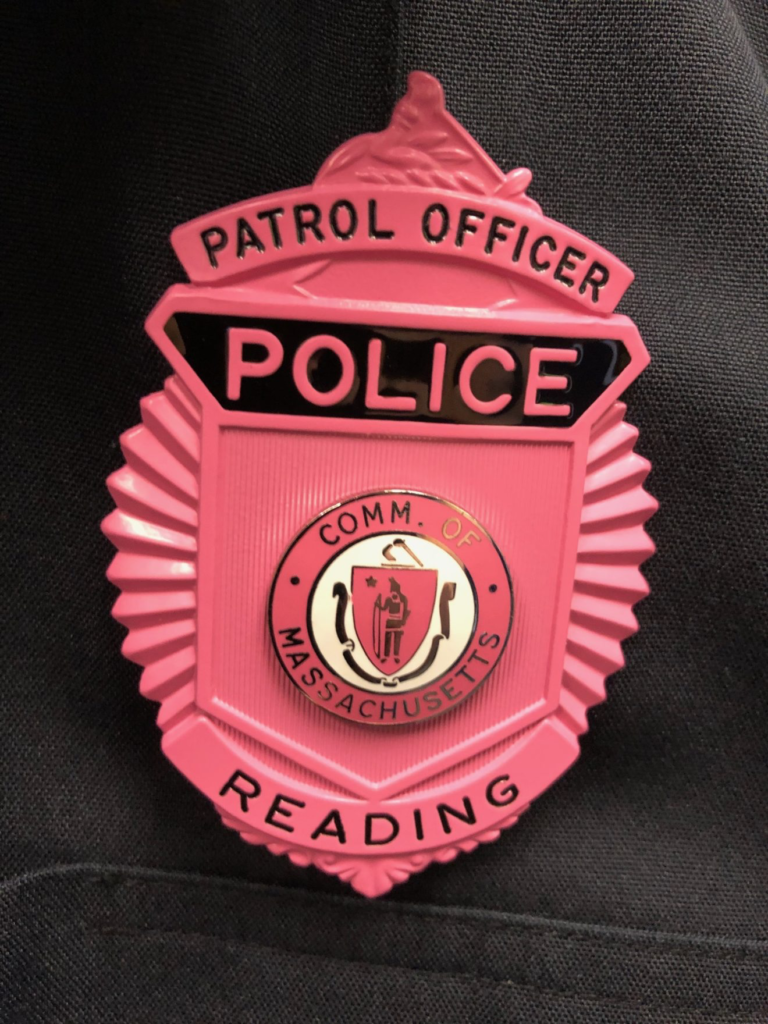Reading Police to Wear Pink Badges, Sell Pink Patches to Show Support ...