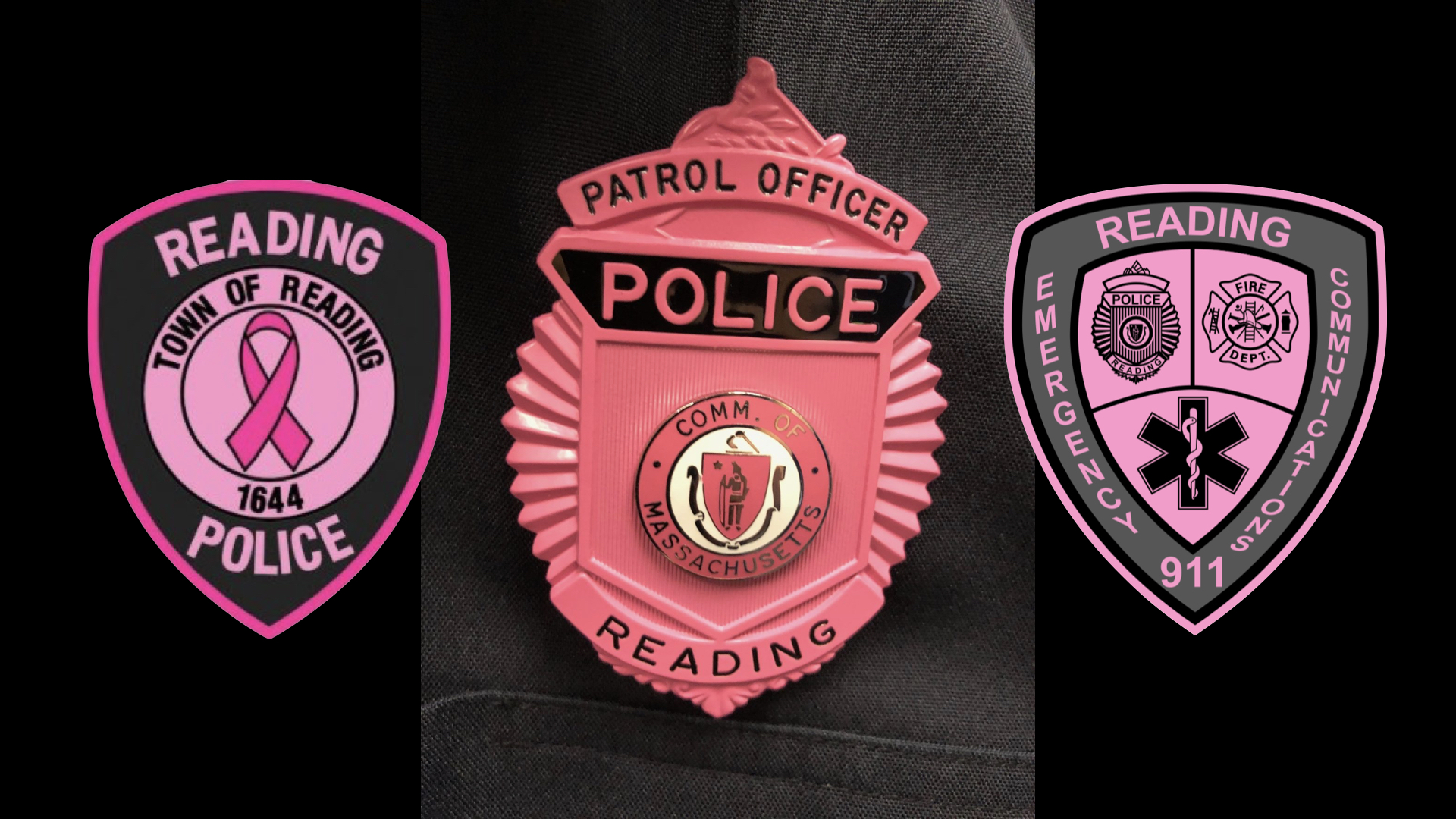 Reading Police to Wear Pink Badges, Sell Pink Patches to Show Support ...