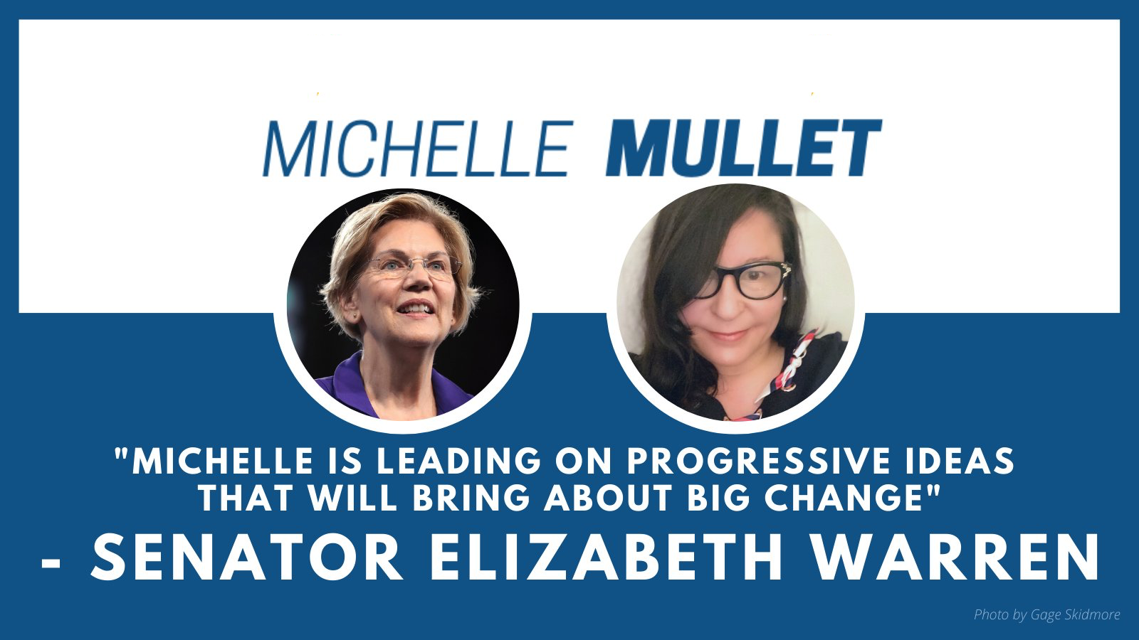 Senator Elizabeth Warren endorses Michelle Mullet for State ...