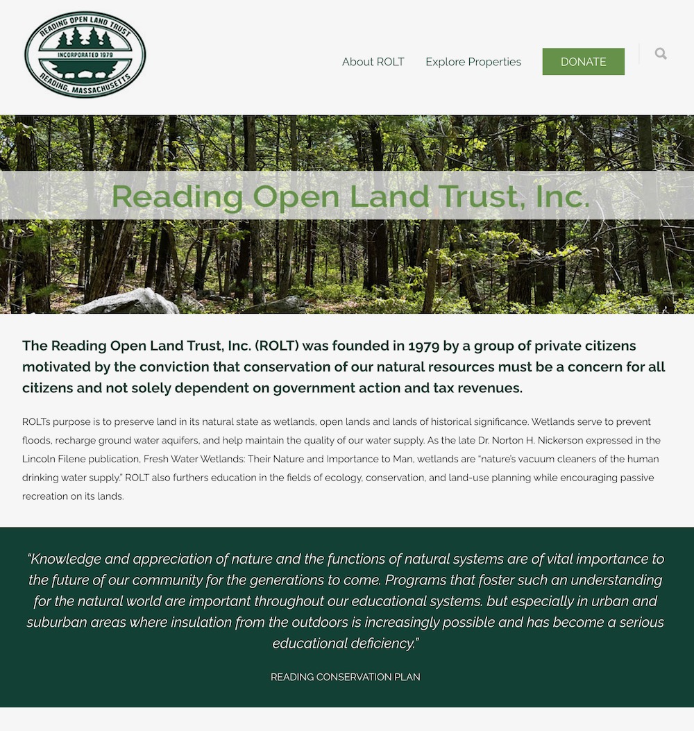 Reading Open Land Trust Launches New Website – The Reading Post
