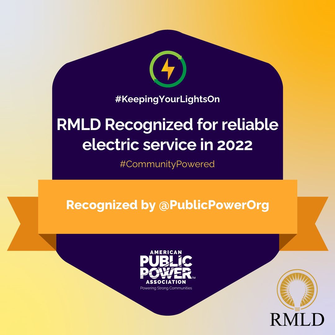 RMLD Receives 2022 Certificate of Excellence in Reliability for Seventh ...