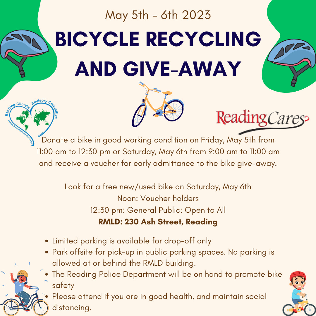 Bike Recycling and Give-Away Event – The Reading Post