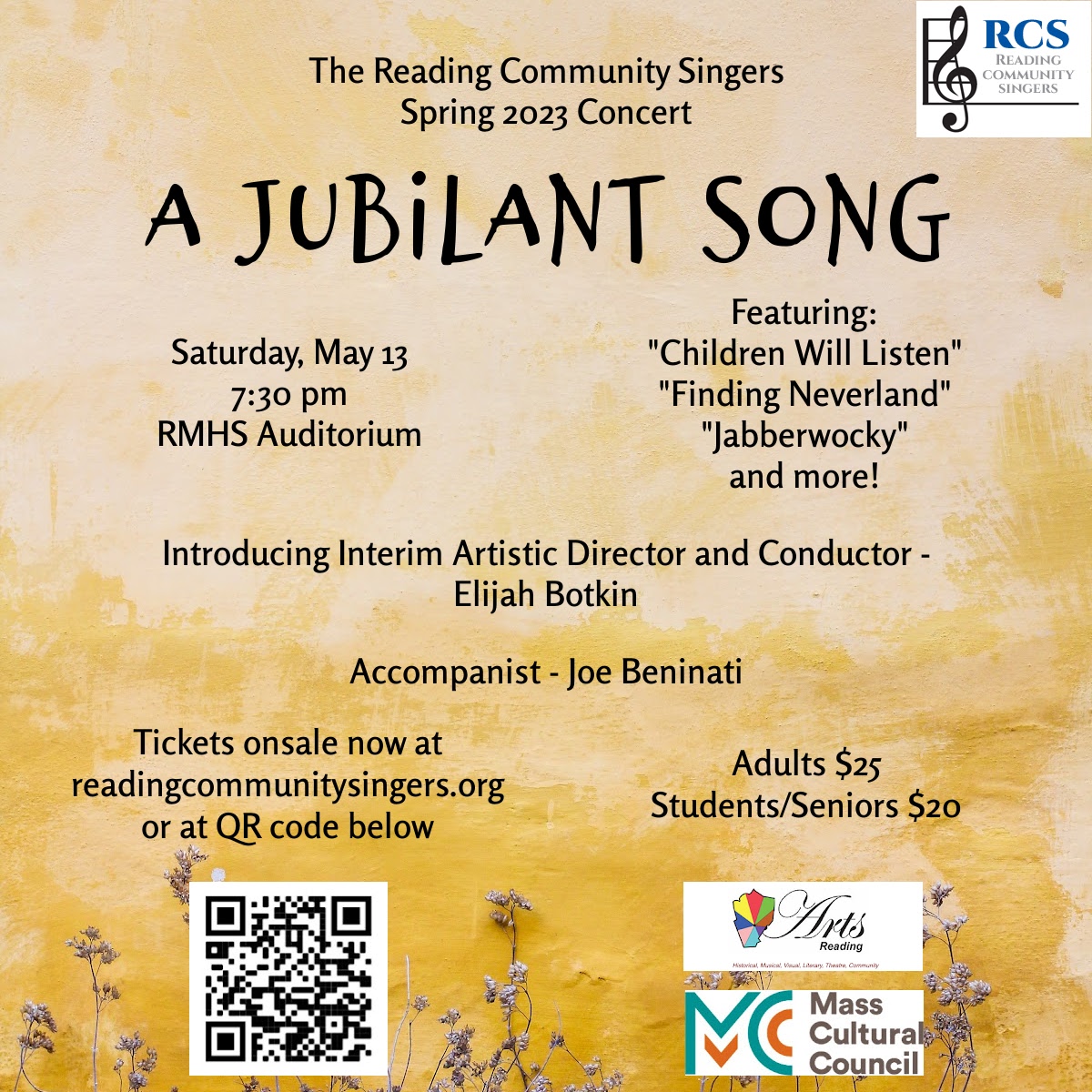 Reading Community Singers ~ Spring Concert 2023 ~ A Jubilant Song | The ...