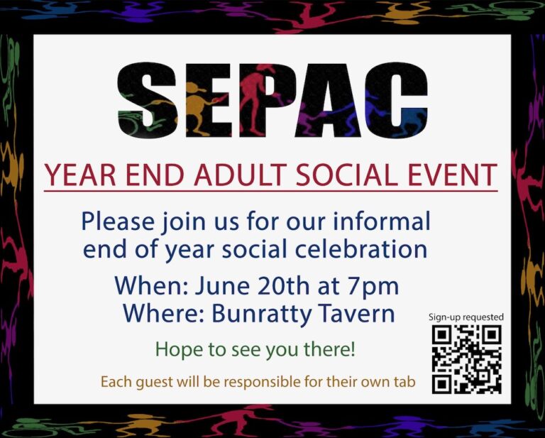 SEPAC Year End Adult Social Event – The Reading Post