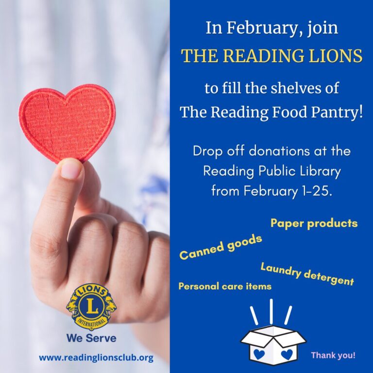 Let’s Fill the Shelves! Join the Reading Lions Club in a Food Pantry ...