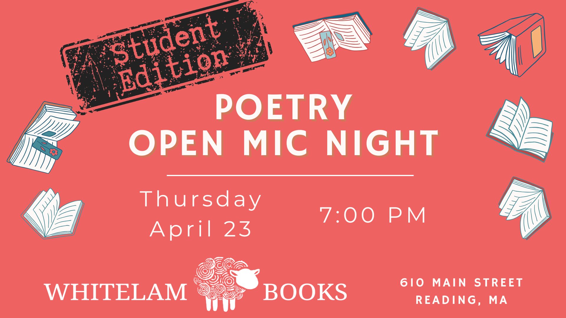 Whitelam Books Hosting Poetry Open Mic Night: Student Edition | The ...