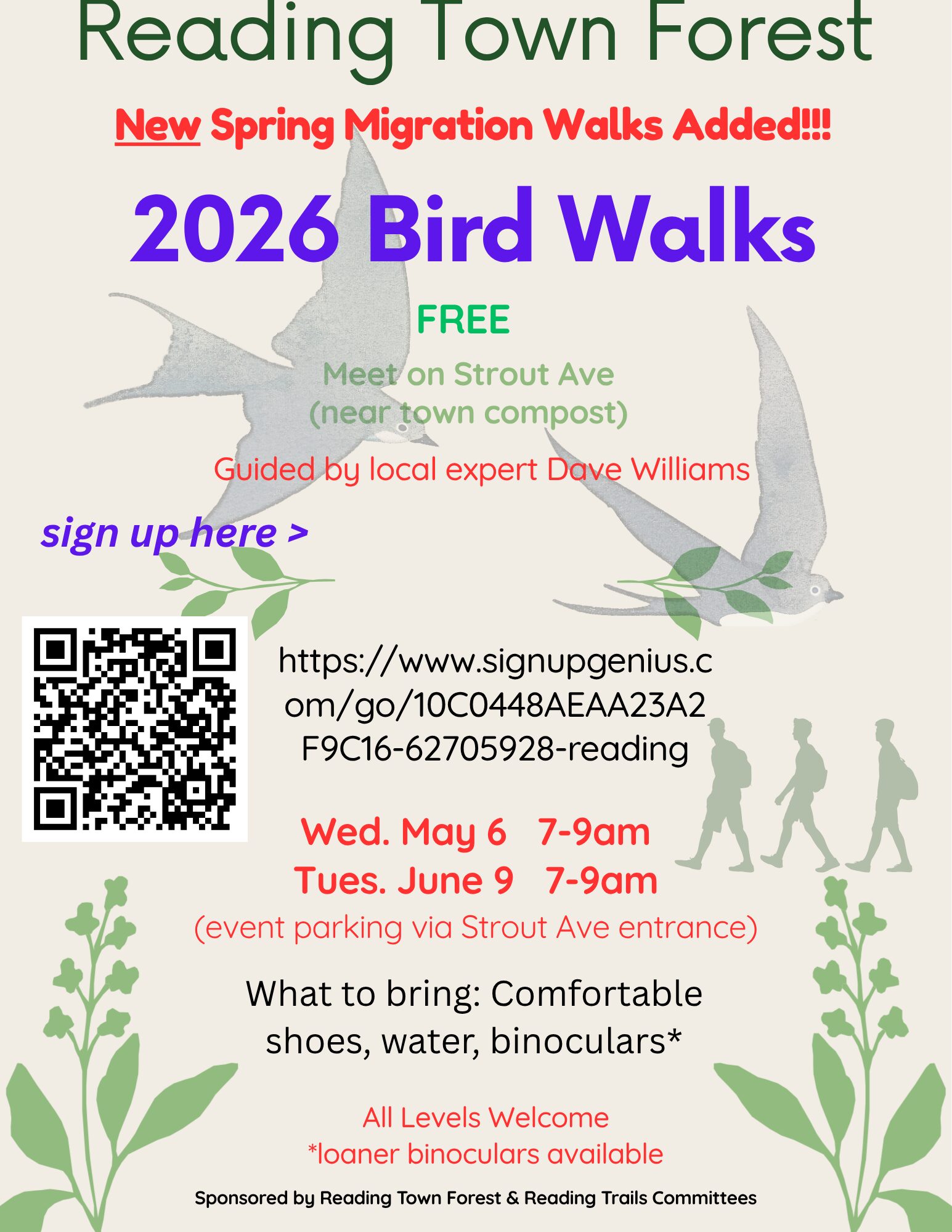 Reading Town Forest 2026 Bird Walks | The Reading Post